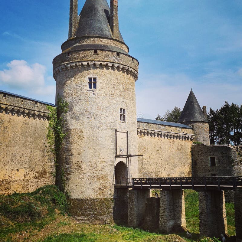 Castle and Donjon of the French City of Loches, France, Loire Va Stock ...