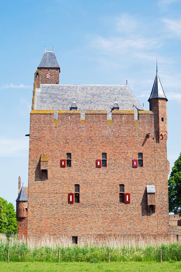 Castle Doornenburg, Netherlands Stock Image - Image of facade, historic ...