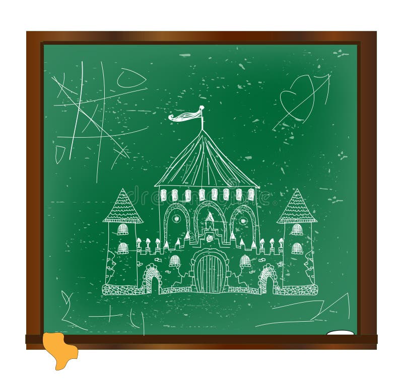 Castle Chalk Drawing Stock Illustrations – 325 Castle Chalk Drawing ...