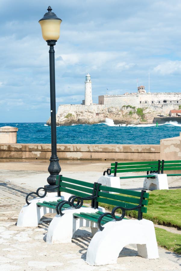 The Castle of El Morro in Havana Stock Photo - Image of blue, fortress ...