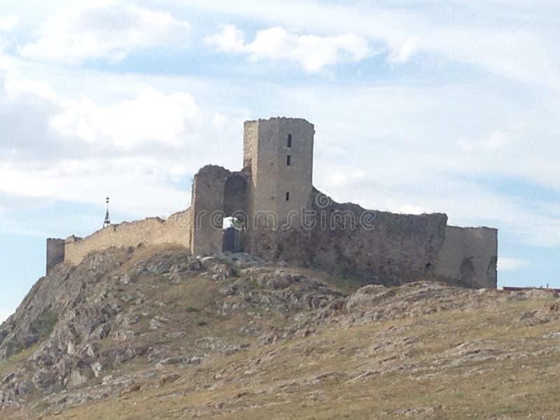Castle enisala stock photo. Image of rocks, castle, enisala - 57260972
