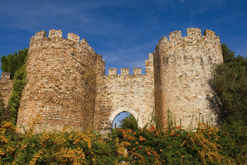 Castle entrance stock image. Image of green, conquer - 11656287