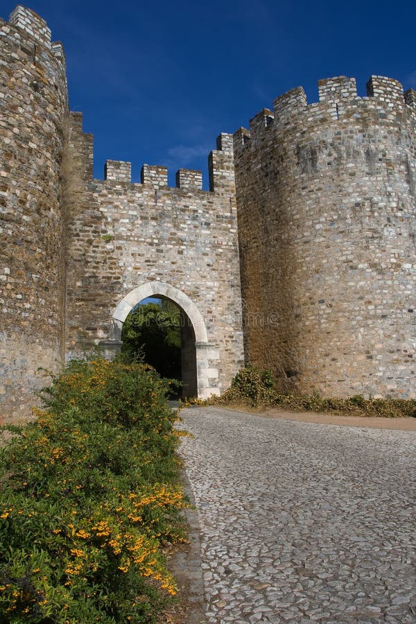 Castle entrance stock image. Image of ancient, blue, quest - 11656327