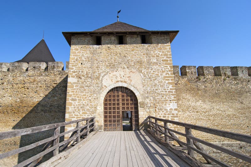 Castle entry stock image. Image of hotin, arch, wall - 21809005