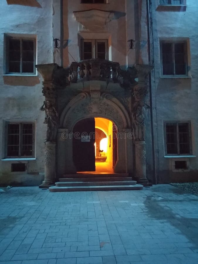 Castle entry stock image. Image of light, open, entry - 131301945