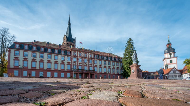 Erbach Castle and Church of St. Martin in Erbach an Der Donau, Germany ...