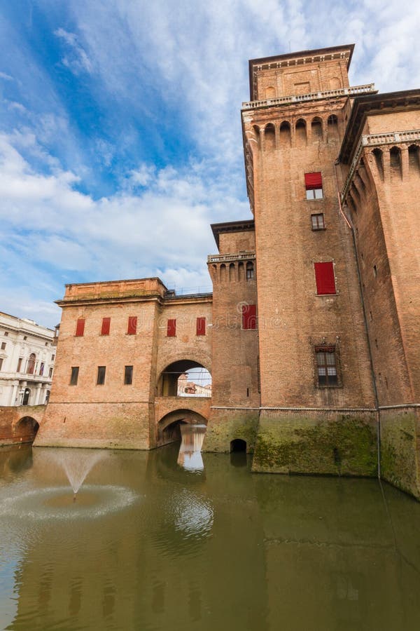 Castle Estense in Ferrara, Italy Stock Photo - Image of brick, medieval ...