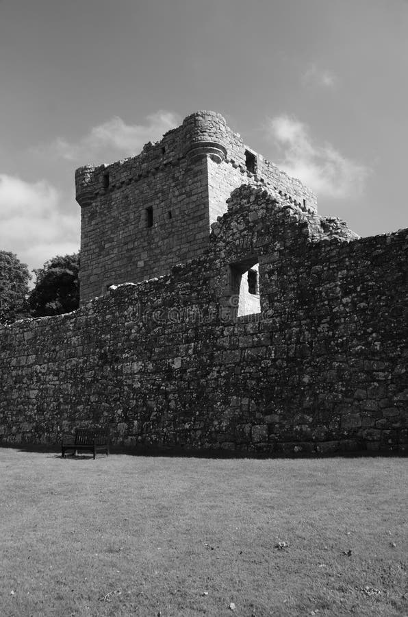 Castle Exterior stock image. Image of grass, ruin, masonry - 80147775