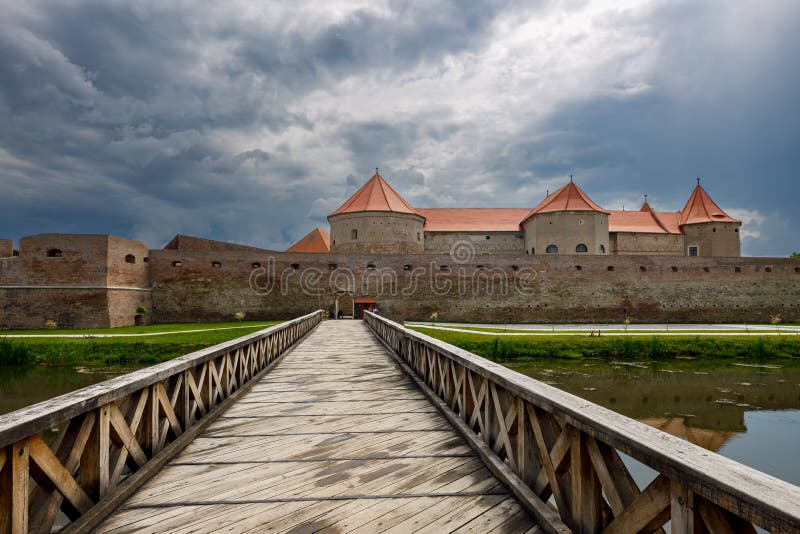 Castle of Fagaras in Romania Stock Photo - Image of cetate, culture ...