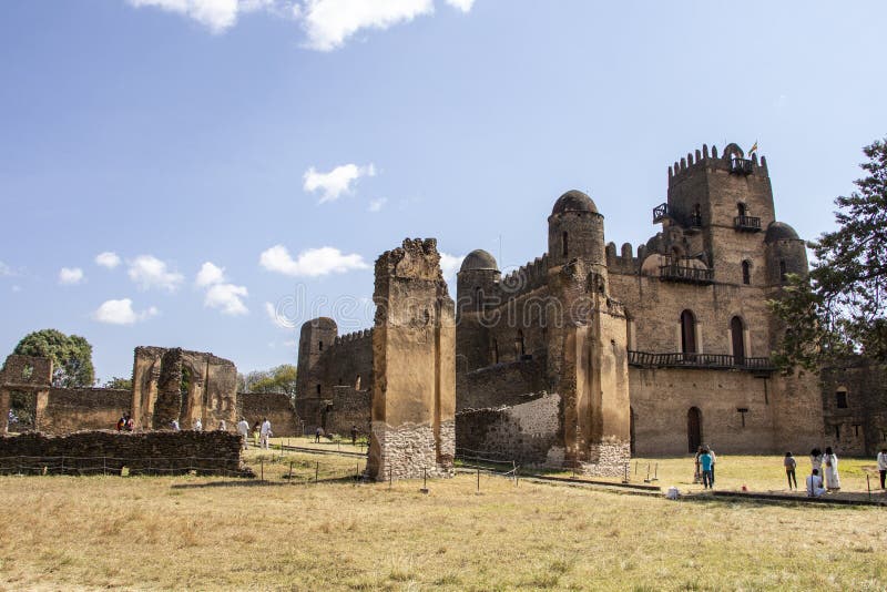 Castle at Fasil Ghebi stock photo. Image of castle, historic - 246203258