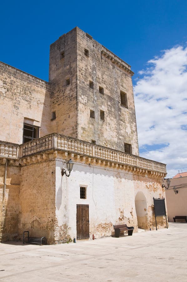 Castle of Felline. Puglia. Italy Stock Image - Image of exterior ...