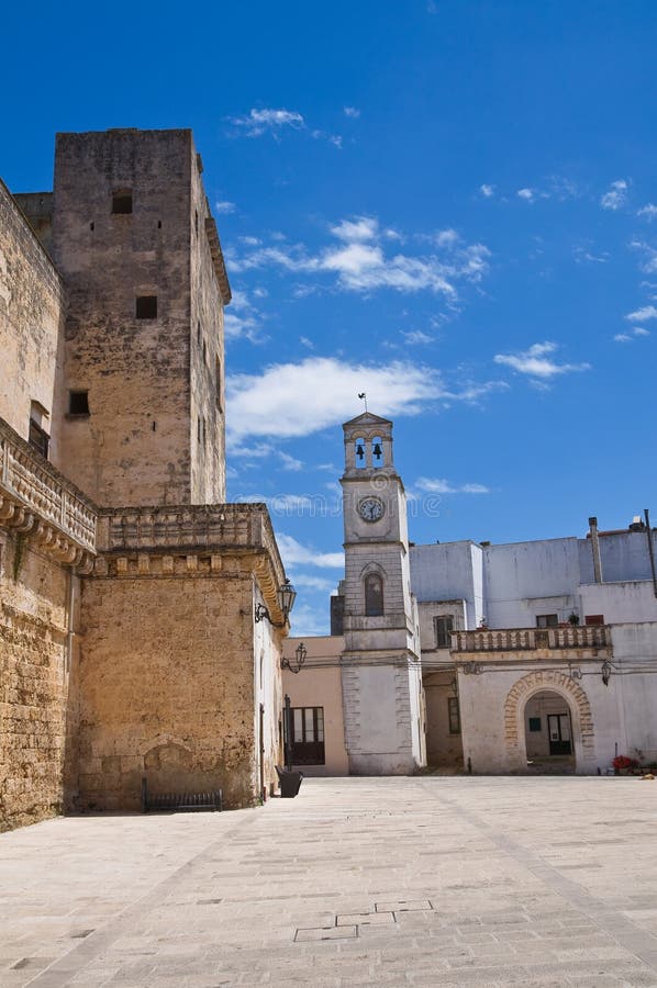 Castle of Felline. Puglia. Italy Stock Image - Image of exterior ...
