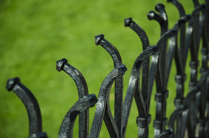 Castle on the Fence of the Bridge Across the River Stock Image - Image ...