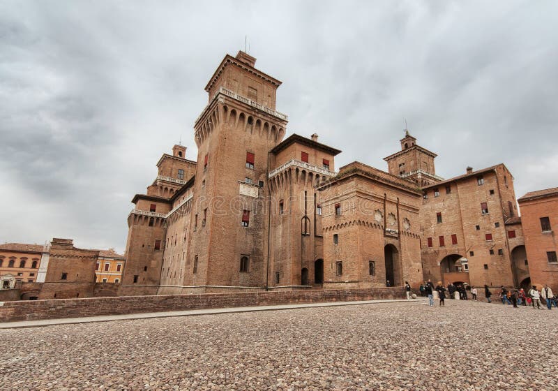 Castle Ferrara Italy stock photo. Image of water, heritage - 89302026