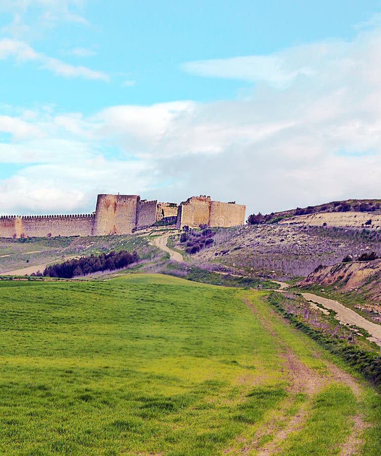 Castle in the fields stock image. Image of castle, ancient - 179669217
