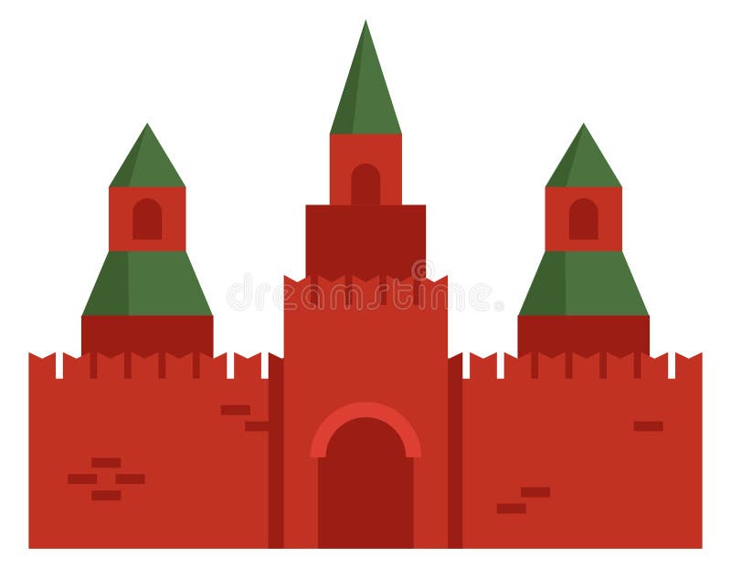 Castle, Flat Design, Vector. Stock Vector - Illustration of ...