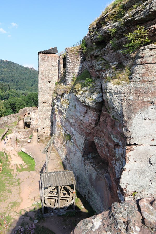 Medieval Fort of Fleckenstein Stock Photo - Image of murderess ...