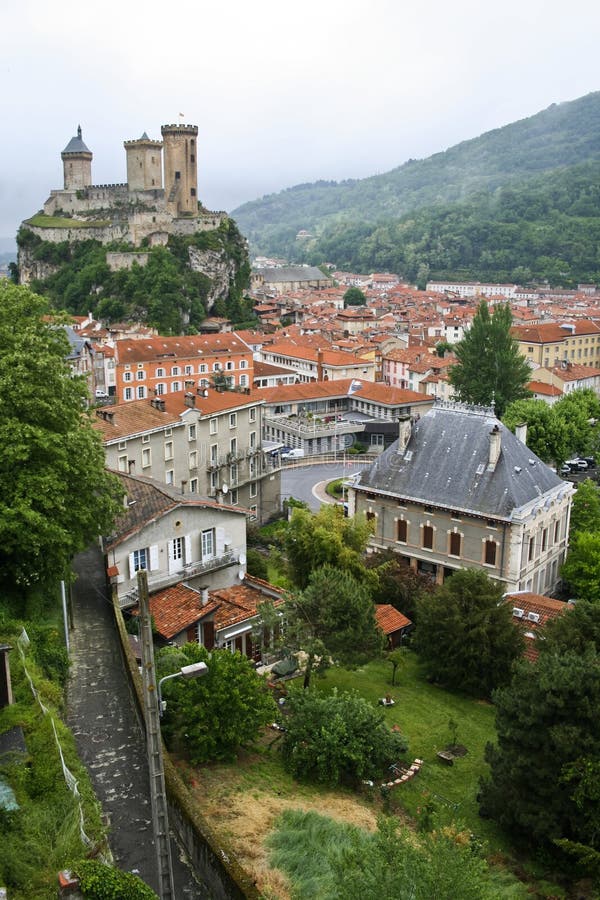 Castle of Foix stock image. Image of historic, mountain - 28922941