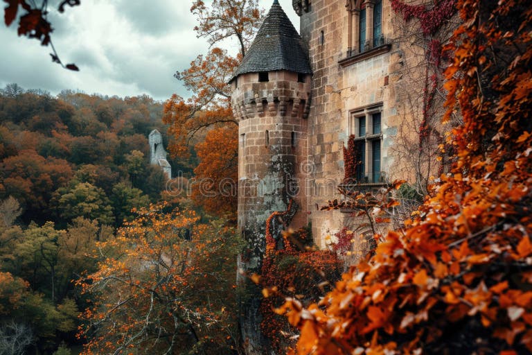 Castle in Forest stock image. Image of castle, countryside - 375481797