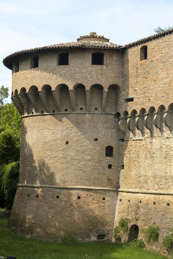 Castle of Forli, Emilia Romagna Stock Image - Image of urban, europe ...