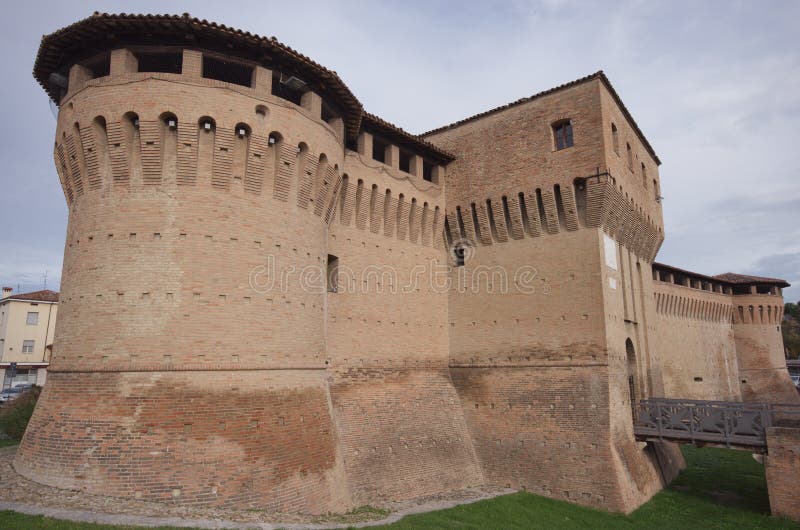 Castle of Caterina Sforza in Forli, Emilia Romagna, Italy Stock Image ...