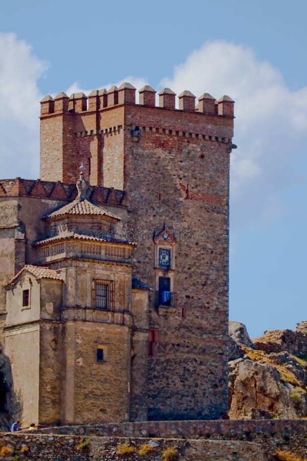 Castle - Fortress of Aracena Stock Image - Image of aracena, stone ...
