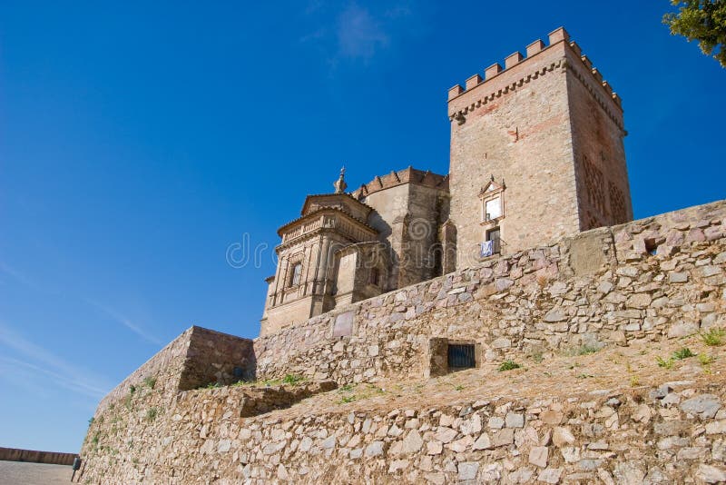 Castle - Fortress of Aracena Stock Photo - Image of aracena, decoration ...