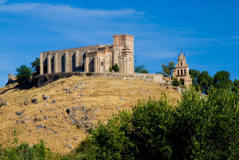 Castle - Fortress of Aracena Stock Photo - Image of outer ...