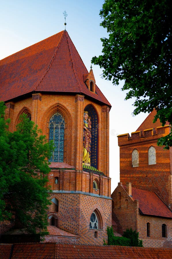 Castle Fragment of the Teutonic Knights Order in Malbork, Poland Stock ...