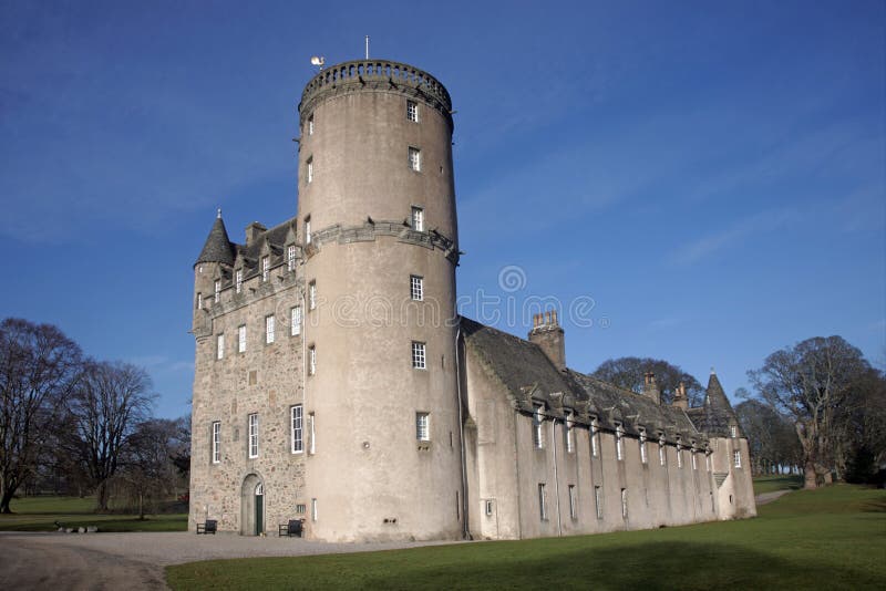 Castle Fraser in Scotland stock photo. Image of landmark - 4648024