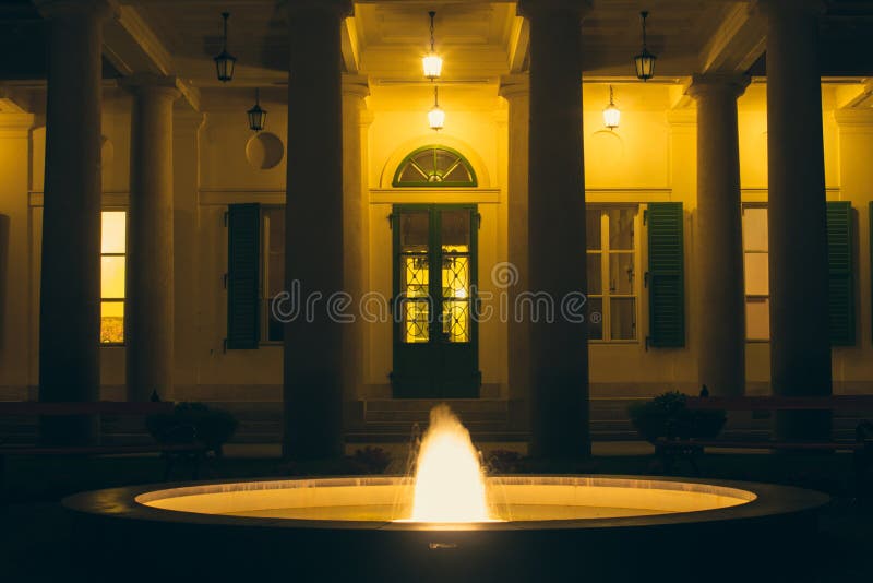 Castle front stock photo. Image of castle, front, night - 33407514