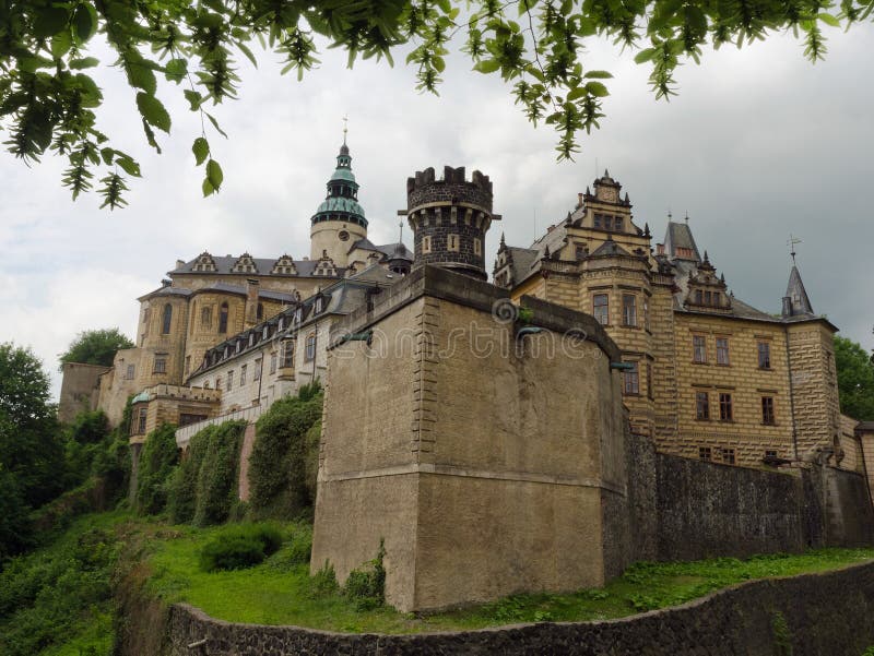 Castle Frydlant stock photo. Image of fortress, grass - 28170984