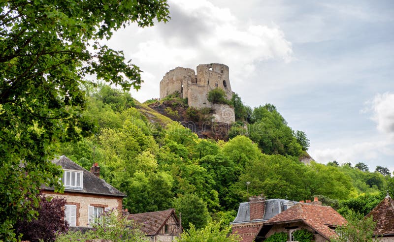 Castle Gaillard in Normandy, France Stock Image - Image of outdoor ...