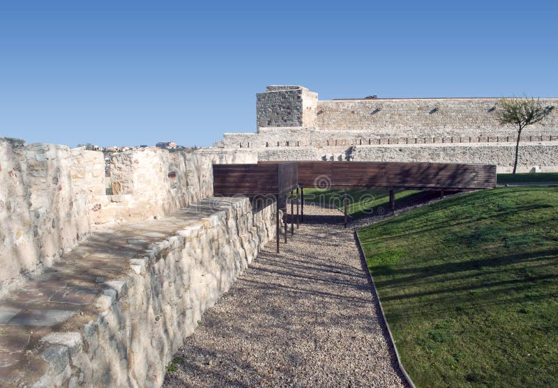 Castle with garden stock photo. Image of city, wall, side - 24482096