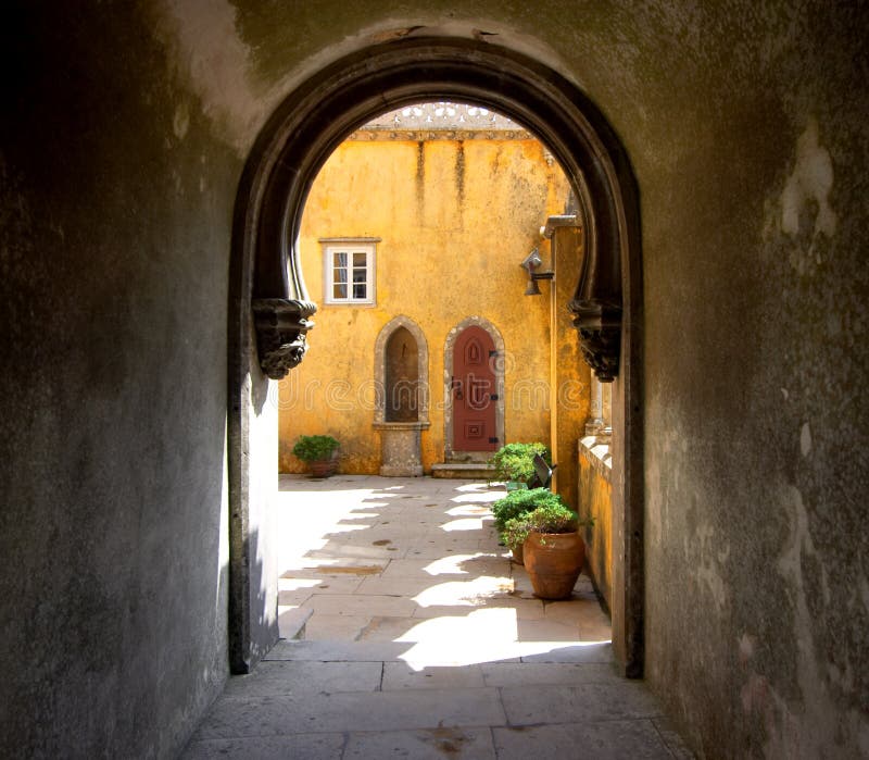 Castle gate stock photo. Image of pathway, historical - 3377002