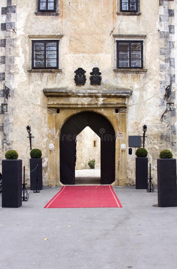 Castle gate stock image. Image of middle, castle, carpet - 6984045