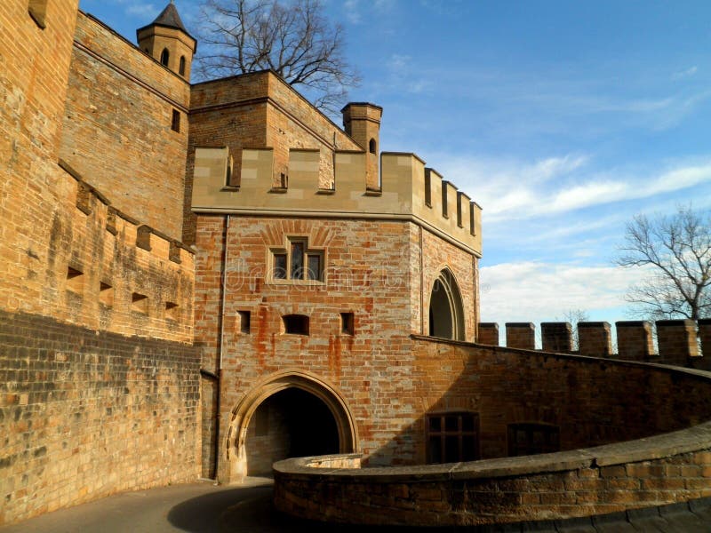 Castle Gate in Germany stock image. Image of german, clouds - 39467891