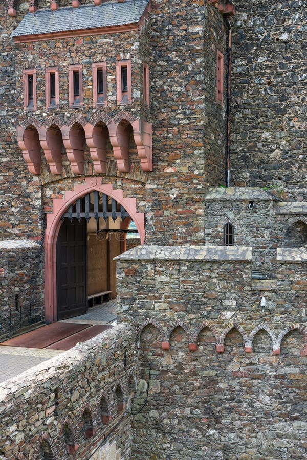 Castle Gate at Reichenstein Castle Stock Photo - Image of reichenstein ...