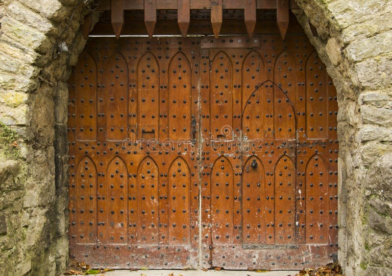 Castle gate portcullis stock photo. Image of outdoor - 128059312