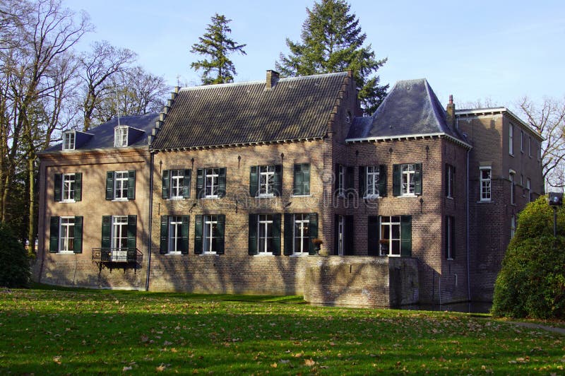 A Castle in Geldrop Noord-Brabant Holland Look through a Tree Stock ...