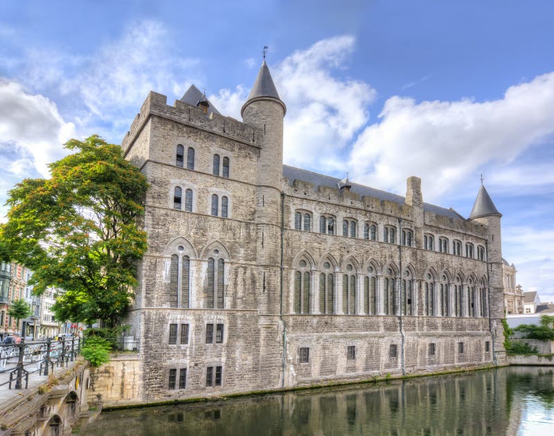 Castle of Gerald the Devil Geeraard De Duivelsteen, Gent, Belgium Stock ...