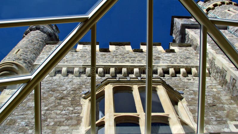 Castle Glass Roof Conservatory Stock Photo - Image of castellation ...