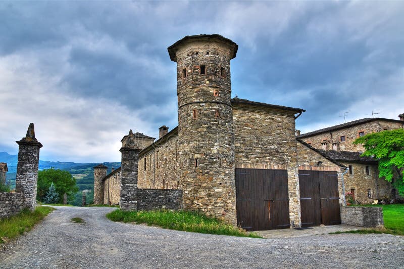 Castle of Golaso. Varsi. Emilia-Romagna. Italy Stock Photo - Image of ...