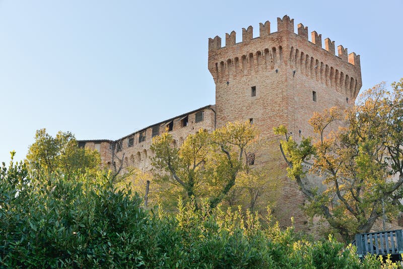 Gradara castle stock image. Image of castle, romagna - 47742713