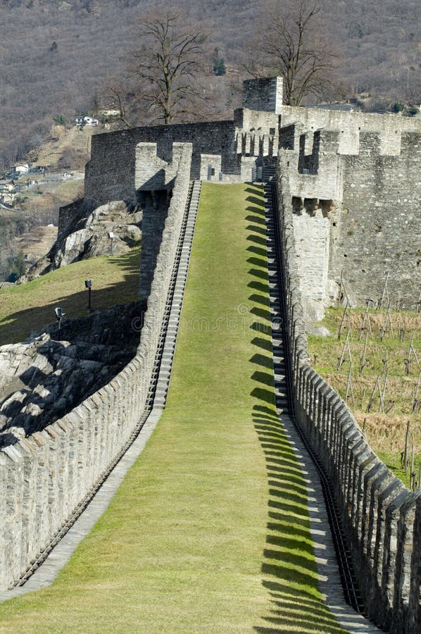 Castle grass walk stock photo. Image of door, swiss, gate - 13307802