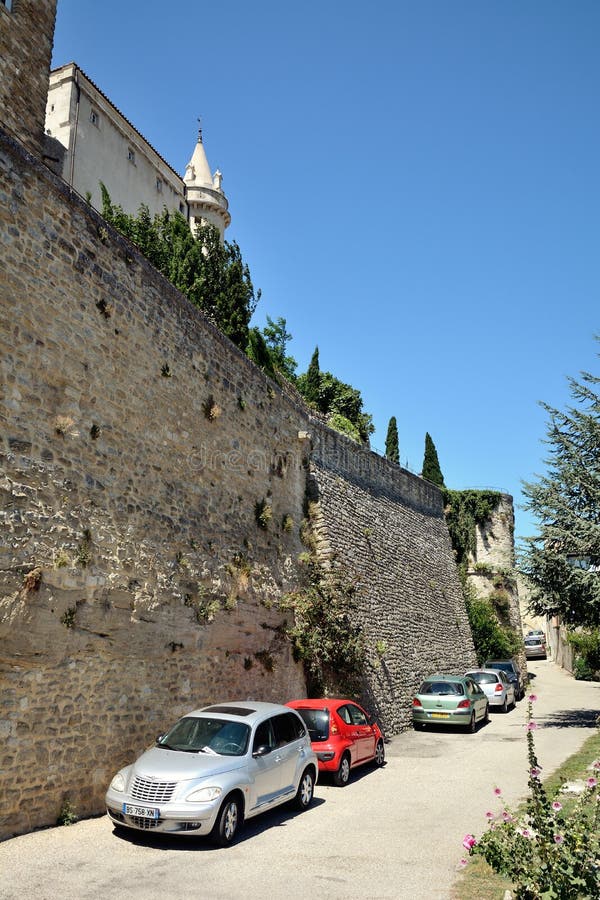 Castle of Grignan editorial stock photo. Image of walls - 67762973