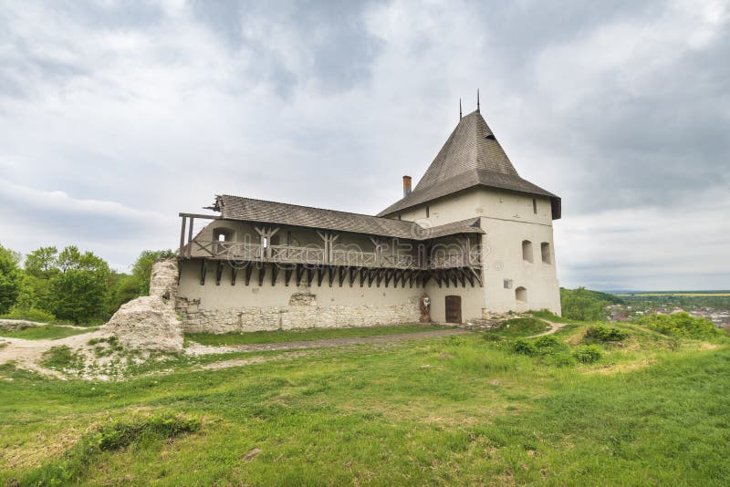 Castle of Halych at Summer stock image. Image of green - 254470397