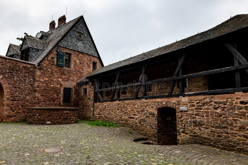 Castle Hengebach in Heimbach at Schwammenauel from Inside at the Stock ...