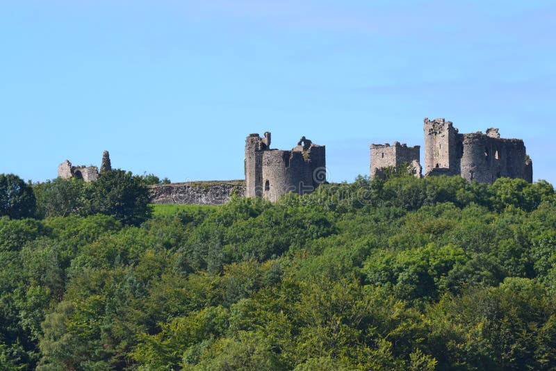 Castle high up, Llansteffen castle sat very high up on