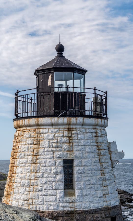 Castle Hill Lighthouse in Newport Rhode Island Stock Photo - Image of ...